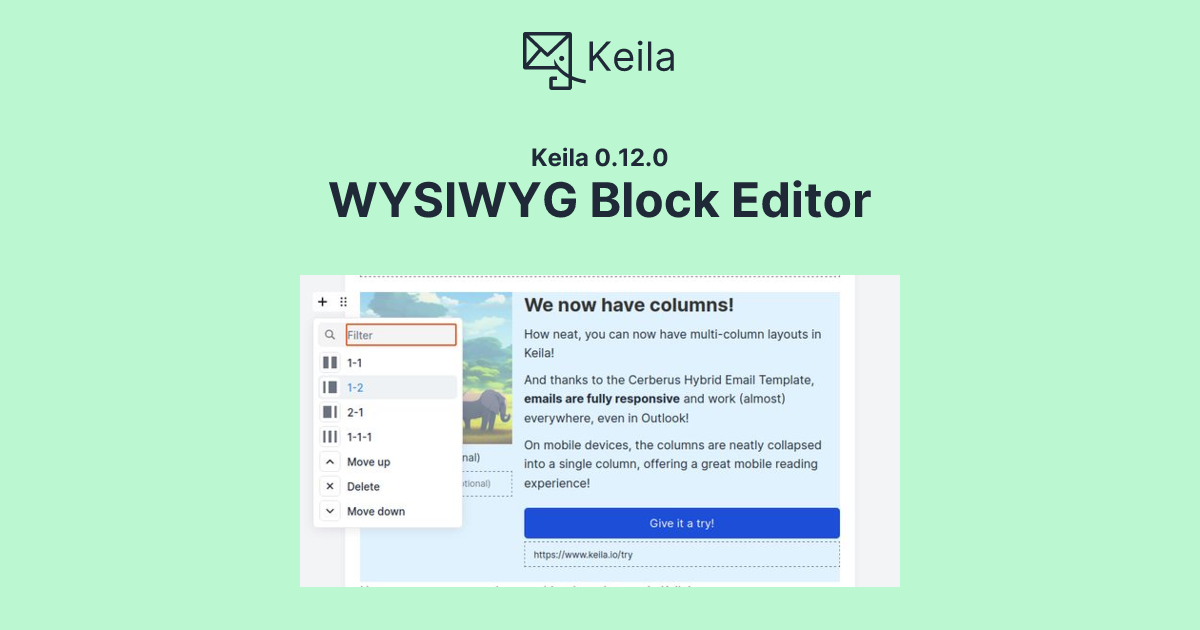WYSIWYG Block Editor - Keila